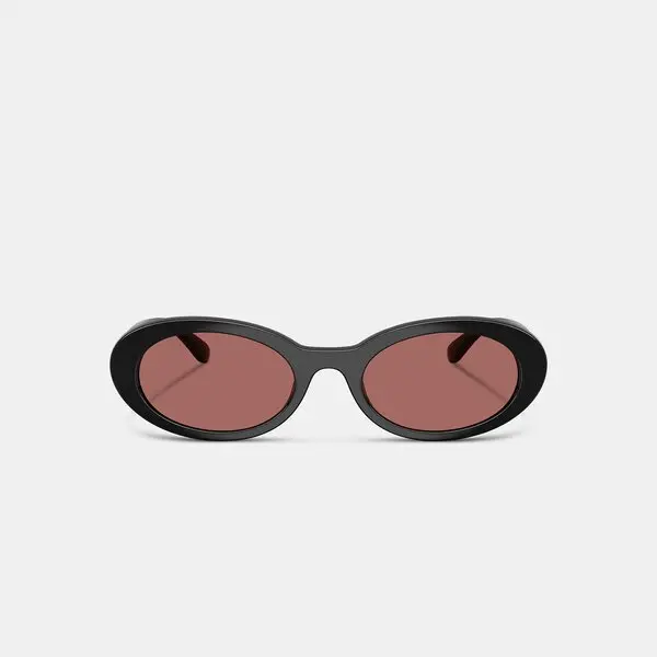 COACH OUTLET Oval Sunglasses - Black W/pink