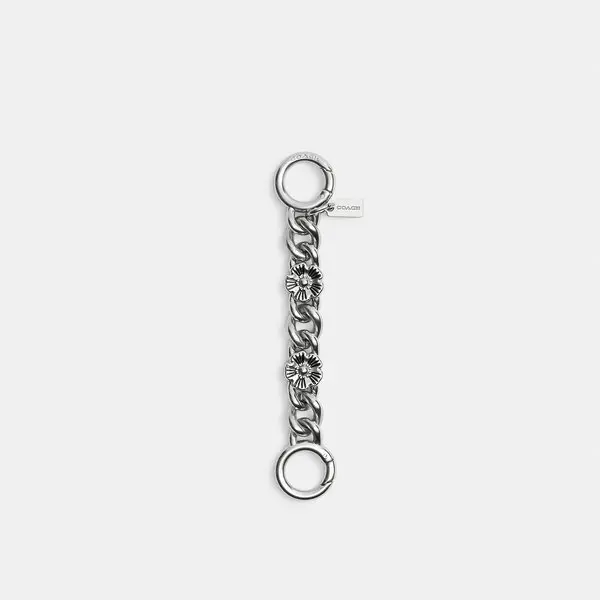 COACH OUTLET Tea Rose Strap Extender - Silver/silver