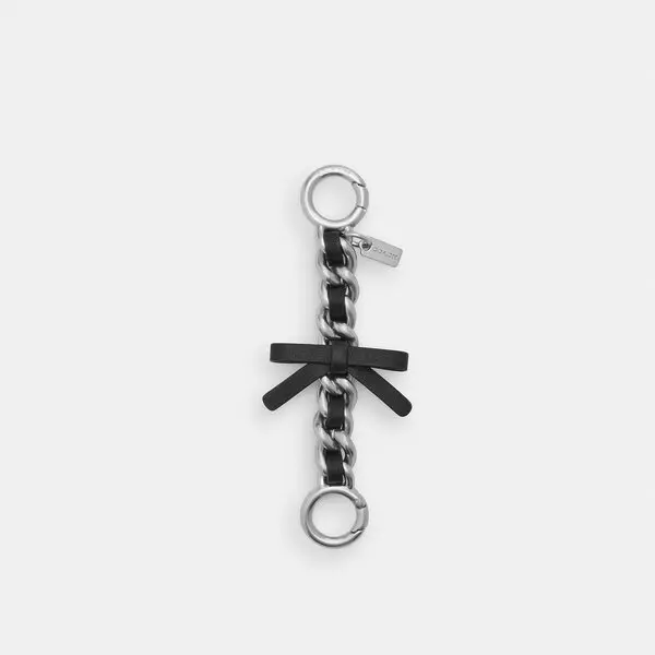 COACH OUTLET Coach Bow Strap Extender - Silver/silver/black
