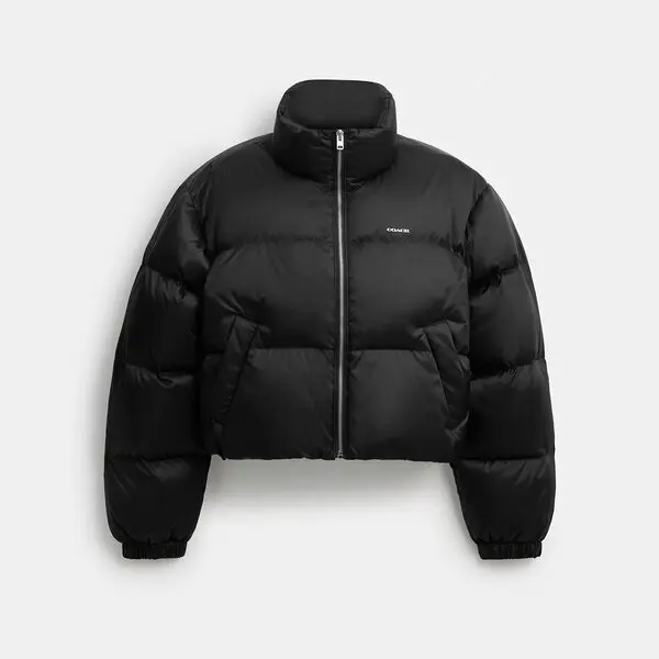 COACH OUTLET Short Cropped Puffer Jacket - Black