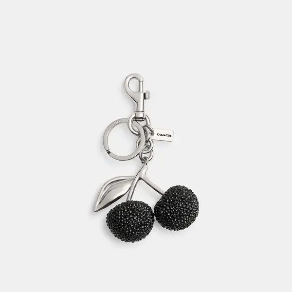 COACH OUTLET Crystal Cherry Bag Charm - Silver/black