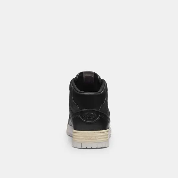 COACH OUTLET Coach Soho Mid Top Sneakers In Signature Canvas - Charcoal/black