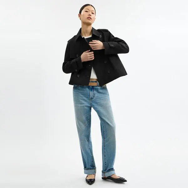 COACH OUTLET Coach Short Trench Coat - Black