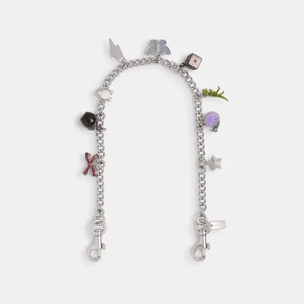 COACH OUTLET Coach Charm Chain Strap - Silver