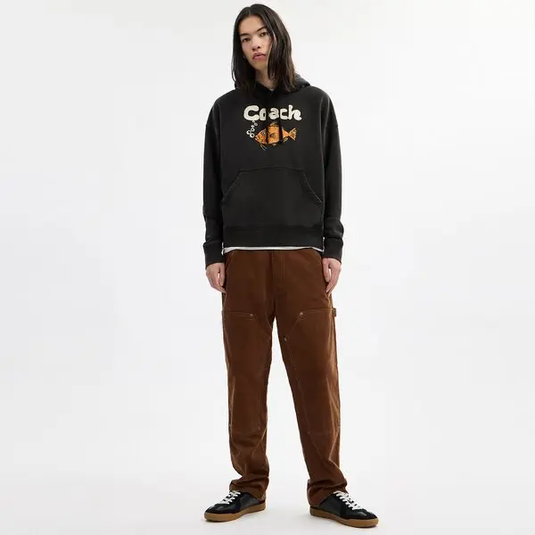 COACH OUTLET Coach Fish Graphic Cotton Hoodie