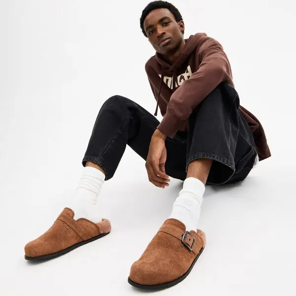 COACH OUTLET Coach Buckle Clog In Signature Jacquard And Leather