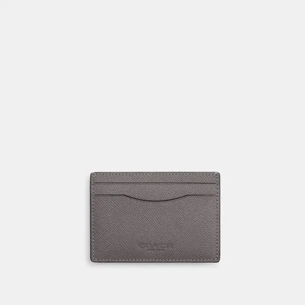 COACH OUTLET Card Case With Money Clip - Silver/graphite