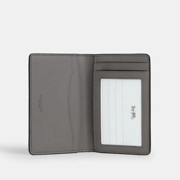 COACH OUTLET Id Card Wallet In Signature Canvas With Patches