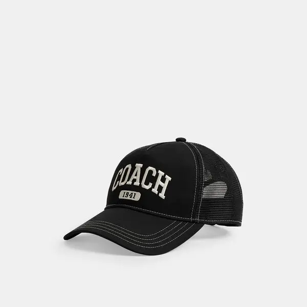 COACH OUTLET Coach 1941 Varsity Trucker Hat - Black