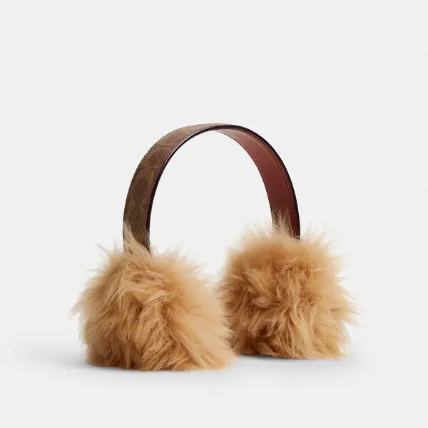 COACH OUTLET Shearling Earmuffs - Tan