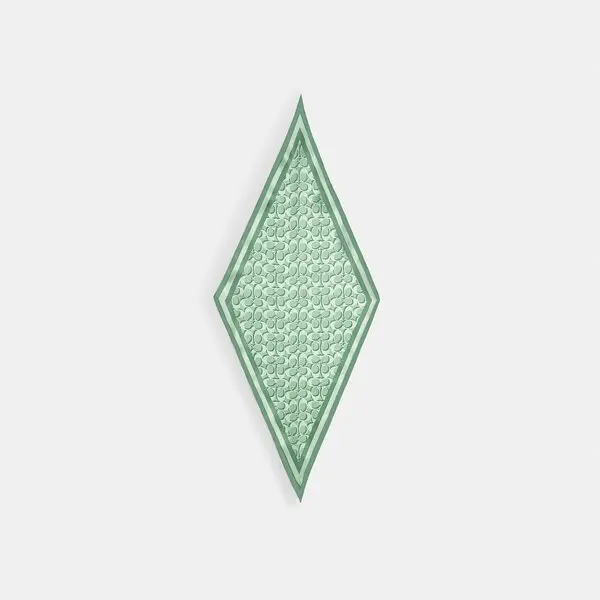 COACH OUTLET Signature Silk Diamond Scarf - Mint