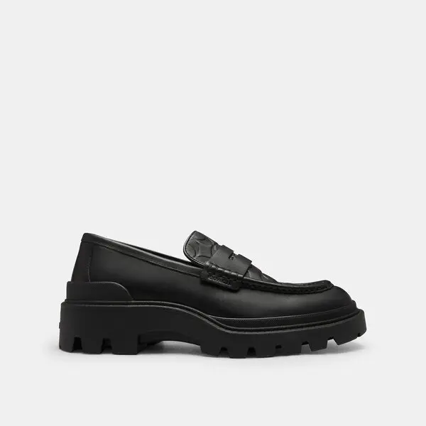 COACH OUTLET Signature Loafer - Black