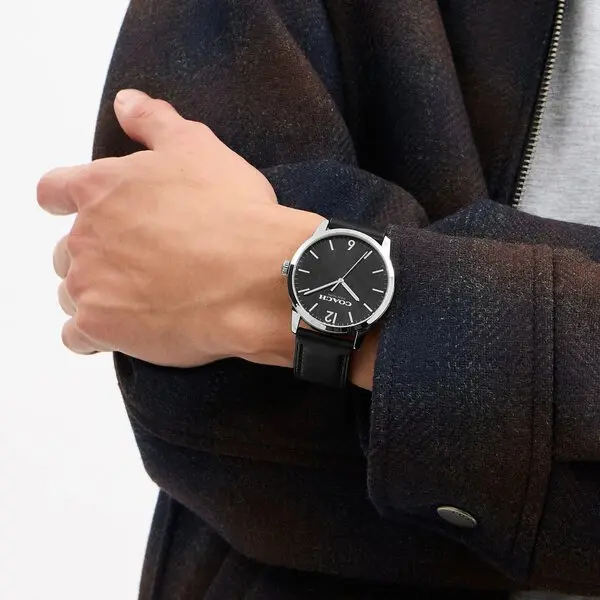 COACH OUTLET Coach Keane 39mm Watch - Black