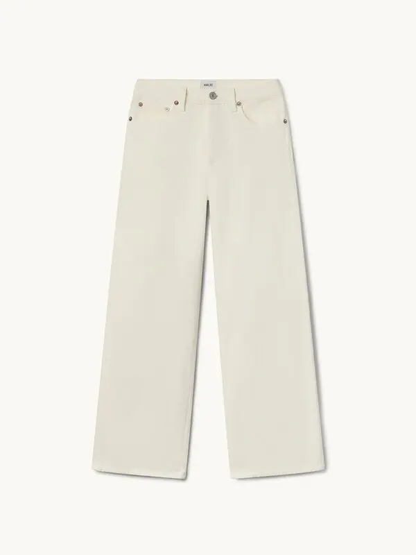 AGOLDE Arc Jean In Creamy-white Regenerative Cotton - Solar