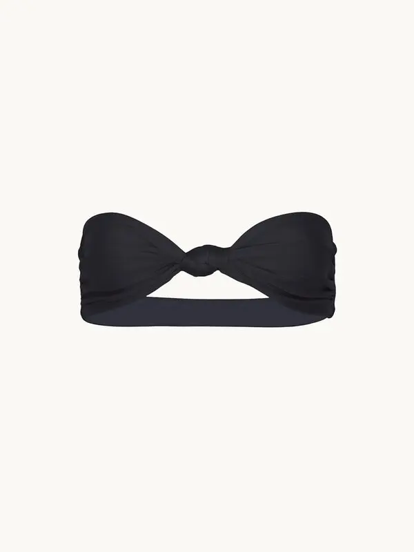 VANESSA SPOSI The Loop Bandeau Top - Nero