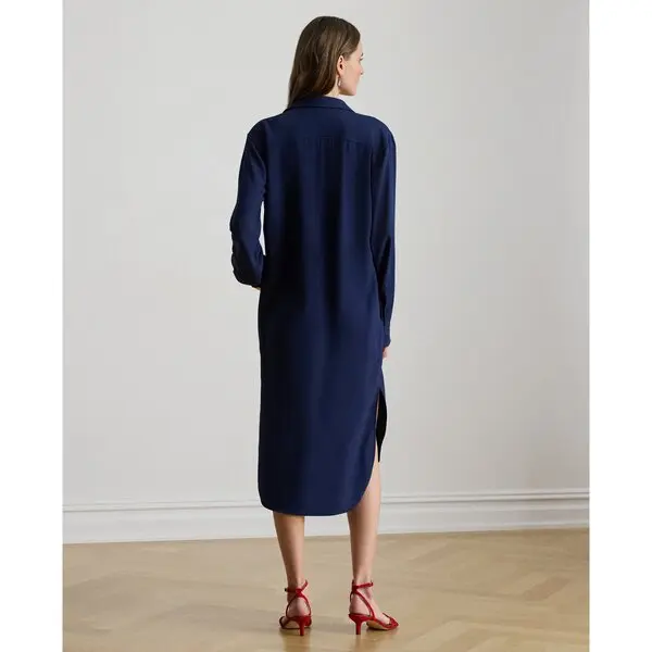Ralph Lauren Double-faced Georgette Shirtdress