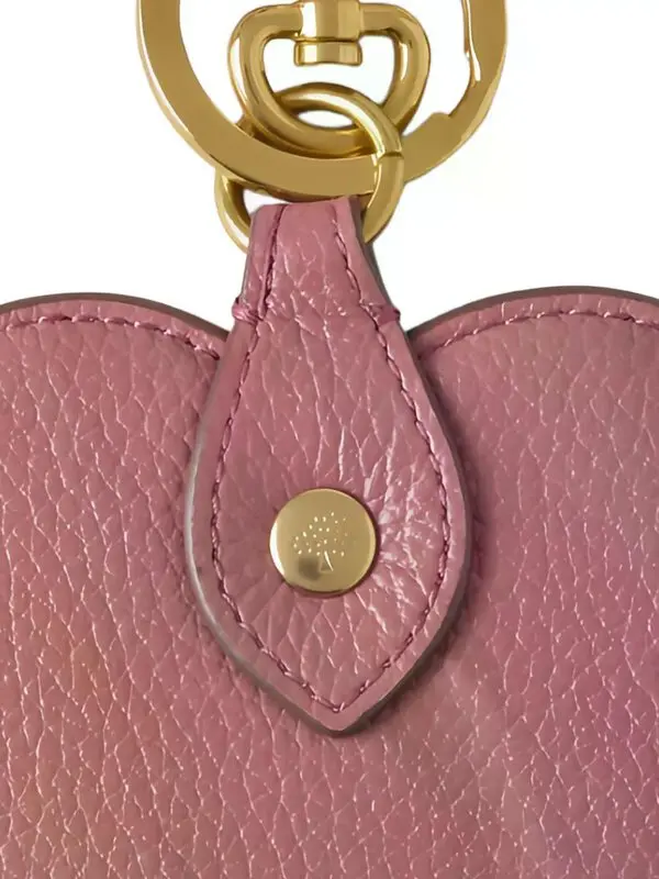 Mulberry Heart Motif Keyring - Pink