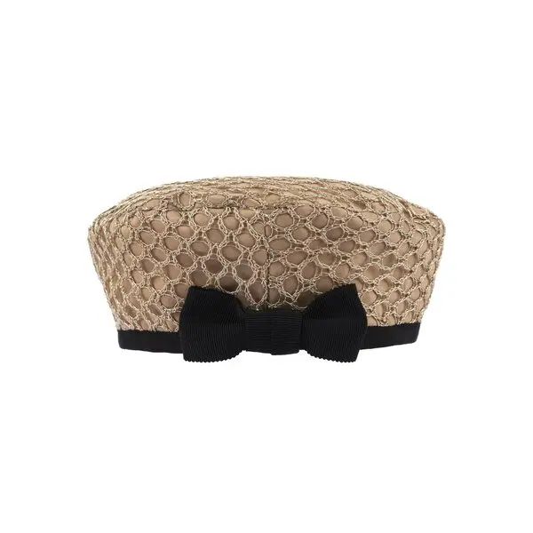 SIBI HATS Sheila Chain Effect French Beret Hat - Gold