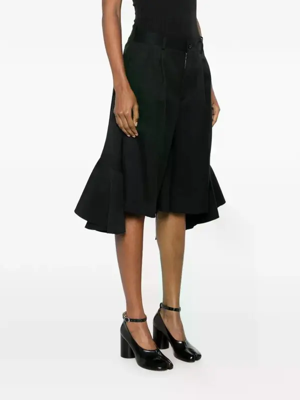 Comme Des Garçons Ruffled Hem Trousers