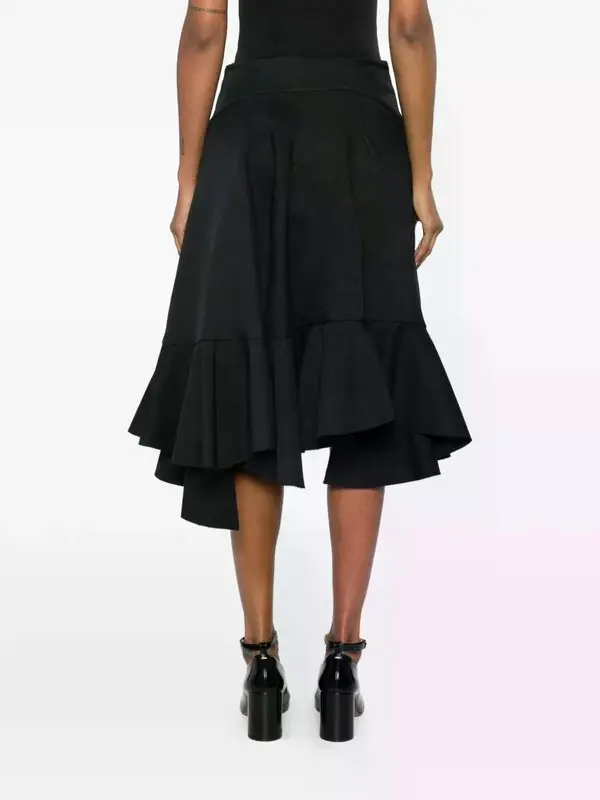 Comme Des Garçons Ruffled Hem Trousers