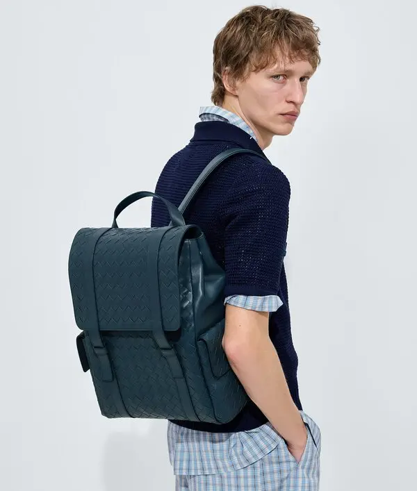 Bottega Veneta Back To School Backpack - Denim