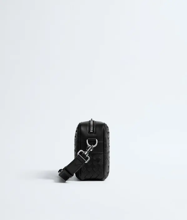 Bottega Veneta Small Intrecciato Camera Bag - Black