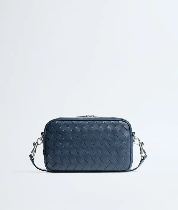 Bottega Veneta Small Intrecciato Camera Bag - Denim