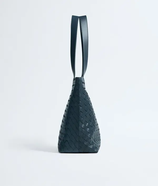 Bottega Veneta Intrecciato Zipped Tote - Denim