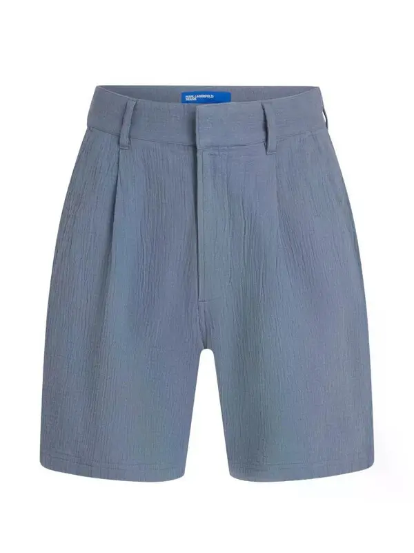 Karl Lagerfeld Crinkled Tailored Shorts