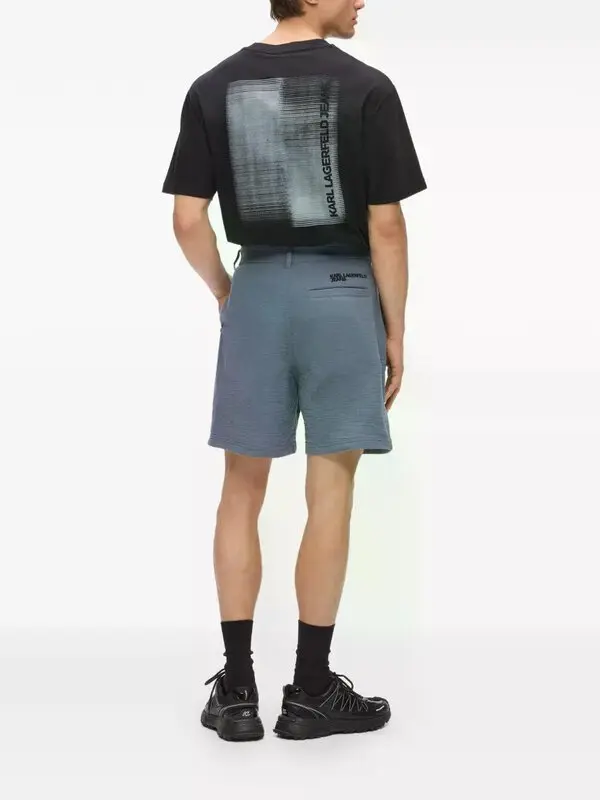 Karl Lagerfeld Crinkled Tailored Shorts