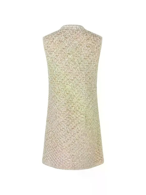 Fabiana Filippi Bouclé-knit V-neck Mini Dress