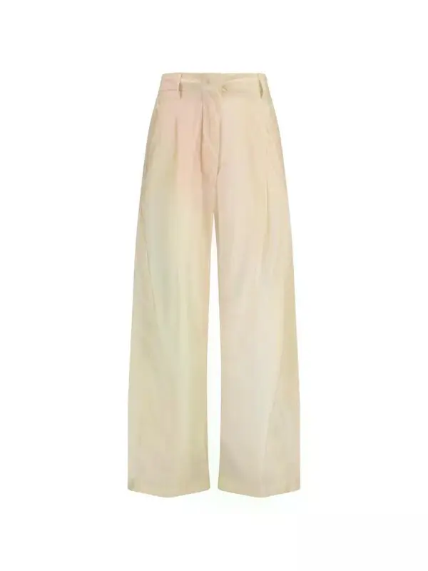 THELATEST Pleated Wide Leg Trousers - Neutrals