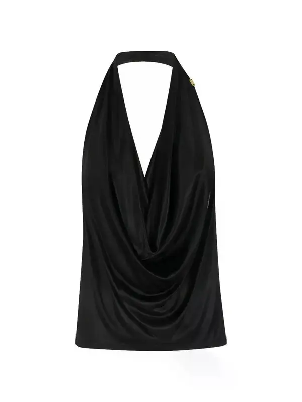 Elisabetta Franchi Draped Halter-neck Top