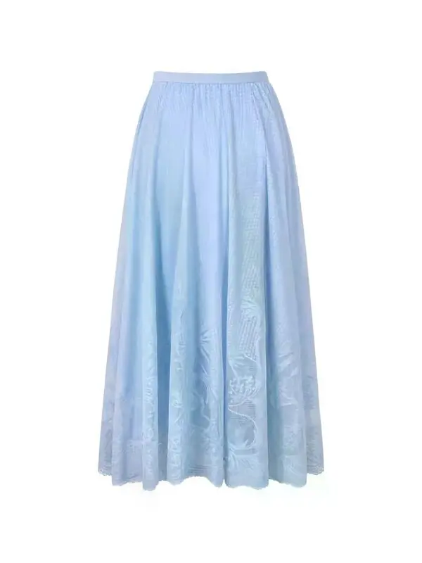 Fabiana Filippi Floral-lace Flared Skirt