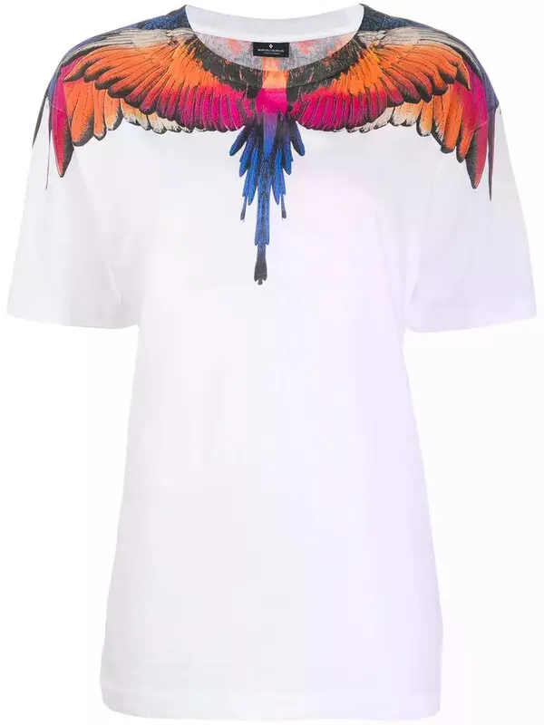 COUNTY OF MILAN Marcelo Burlon Wings Print T-shirt - White