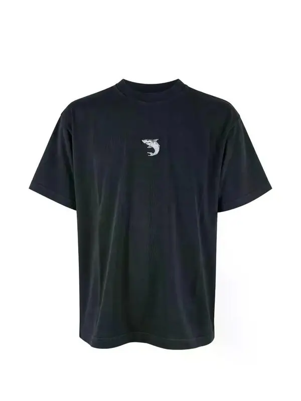ALBERTO BRESCI Shark Embroidered T-shirt