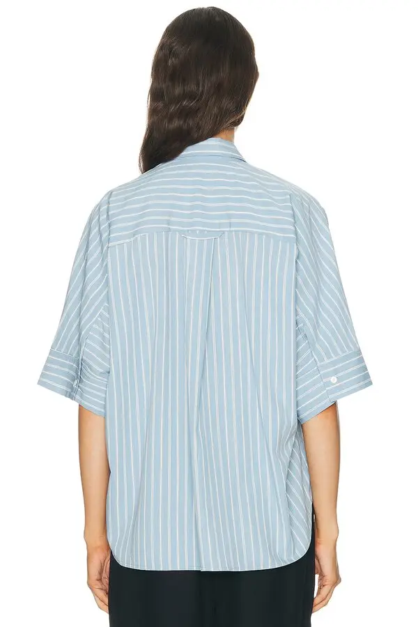 Citizens Of Humanity Claire Origami Shirt - Capri Stripe