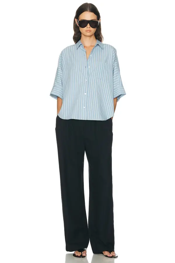 Citizens Of Humanity Claire Origami Shirt - Capri Stripe