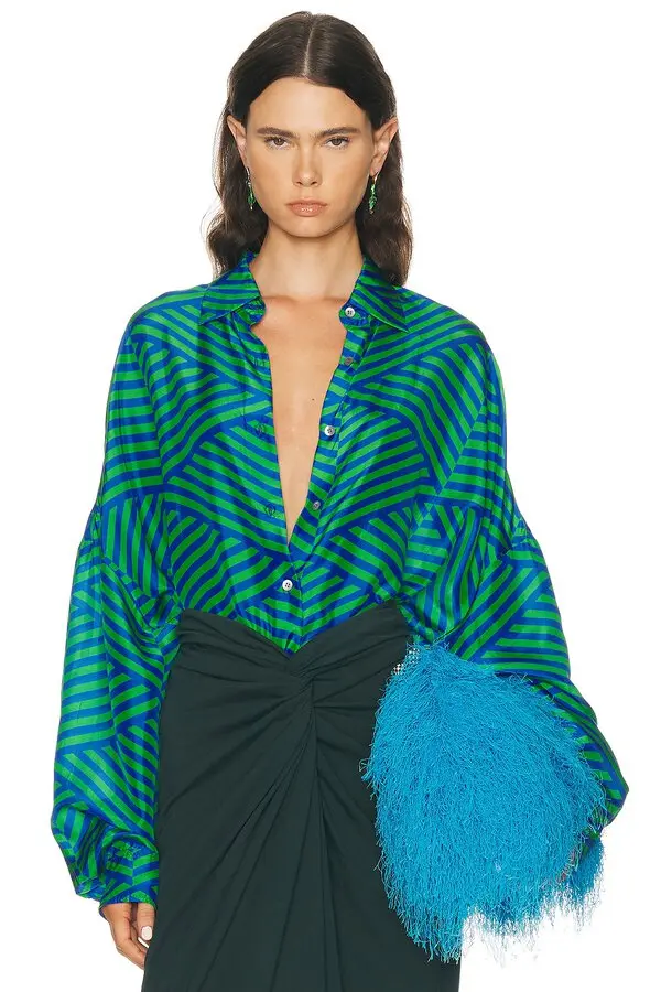 Dries Van Noten Casia Shirt - Green