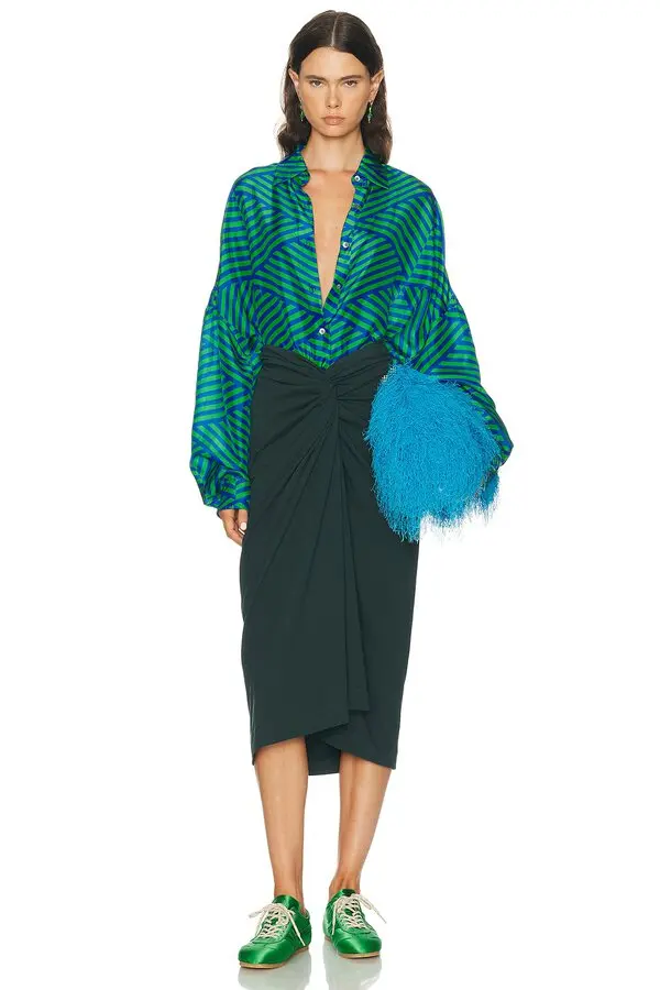 Dries Van Noten Casia Shirt - Green