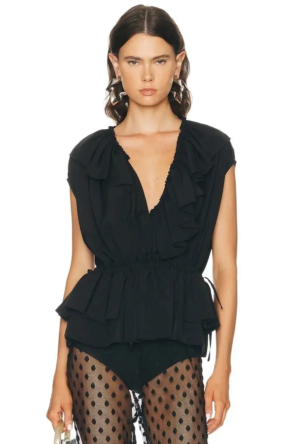 Dries Van Noten Cally Top - Black