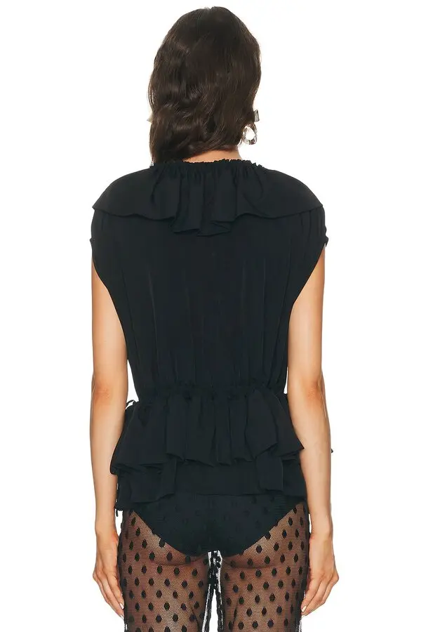 Dries Van Noten Cally Top - Black