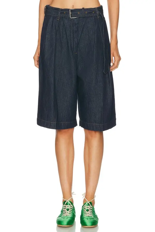 Dries Van Noten Peaches Shorts In Blue
