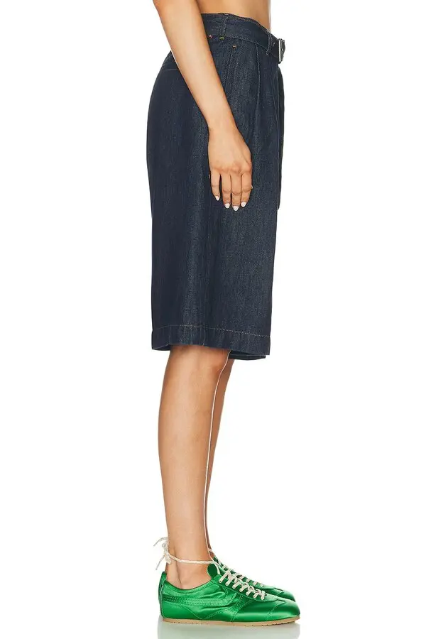 Dries Van Noten Peaches Shorts In Blue