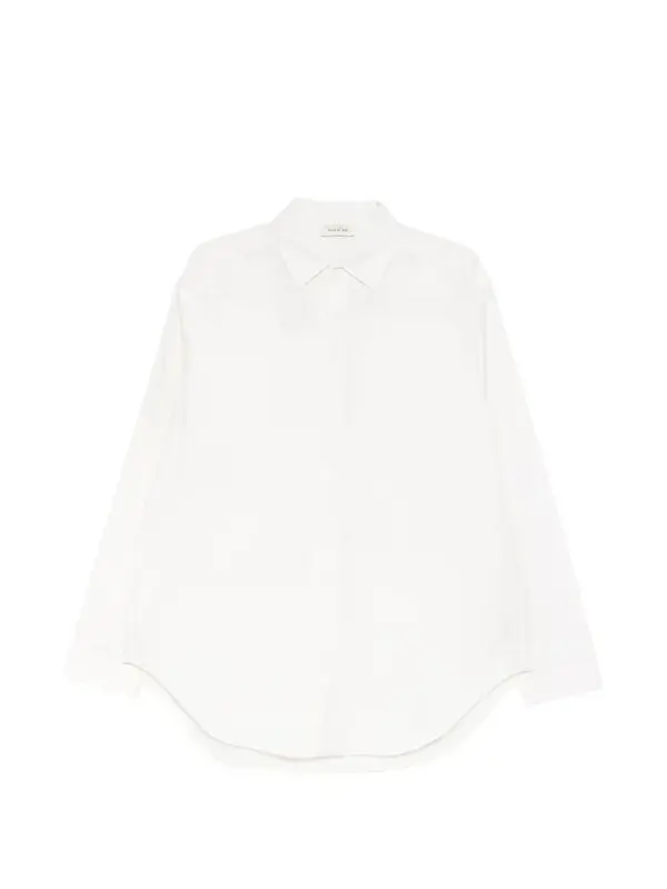 Fear Of God Concealed-placket Curved-hem Shirt - White