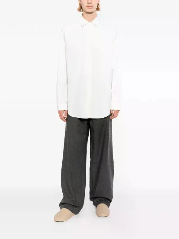 Fear Of God Concealed-placket Curved-hem Shirt