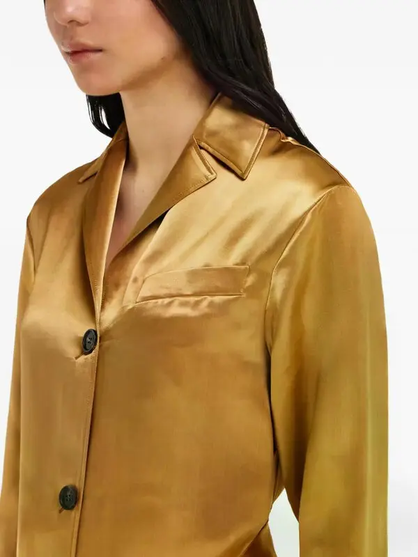 FERRAGAMO Satin Shirt Dress
