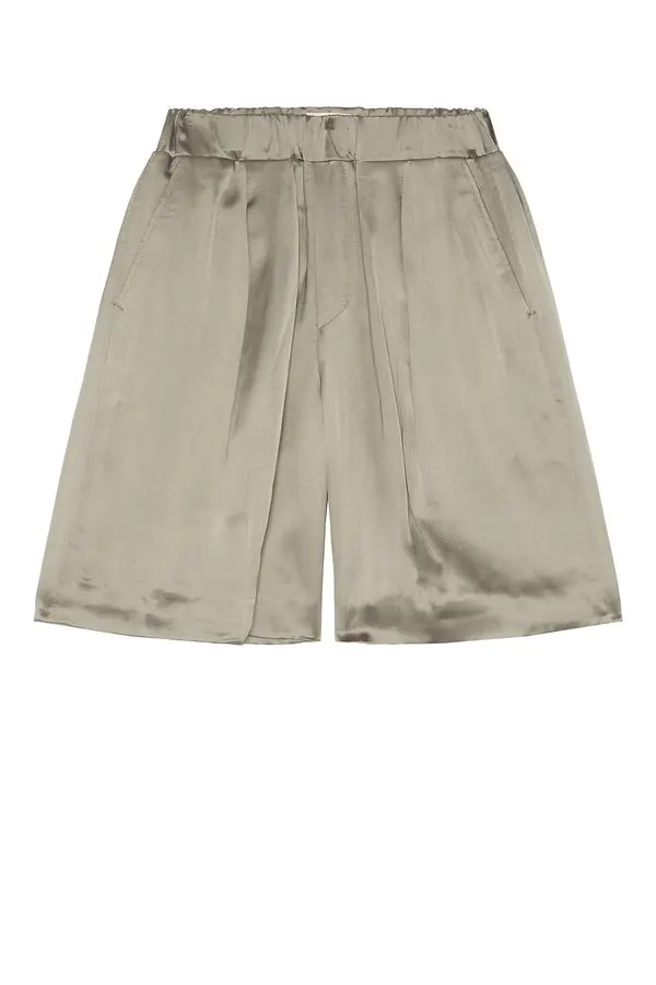 SANEA Niran Relaxed Fit Satin Shorts