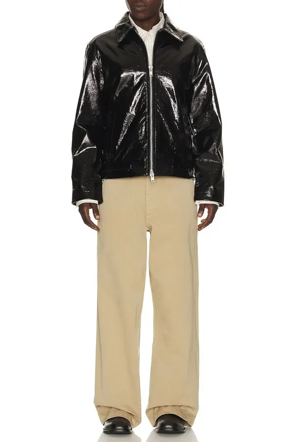 SUNFLOWER Wide Twist Chino Pan In Brown - Khaki