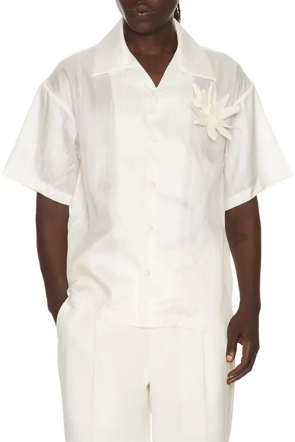 SANEA Collection Naka Silk Shirt - Ecru